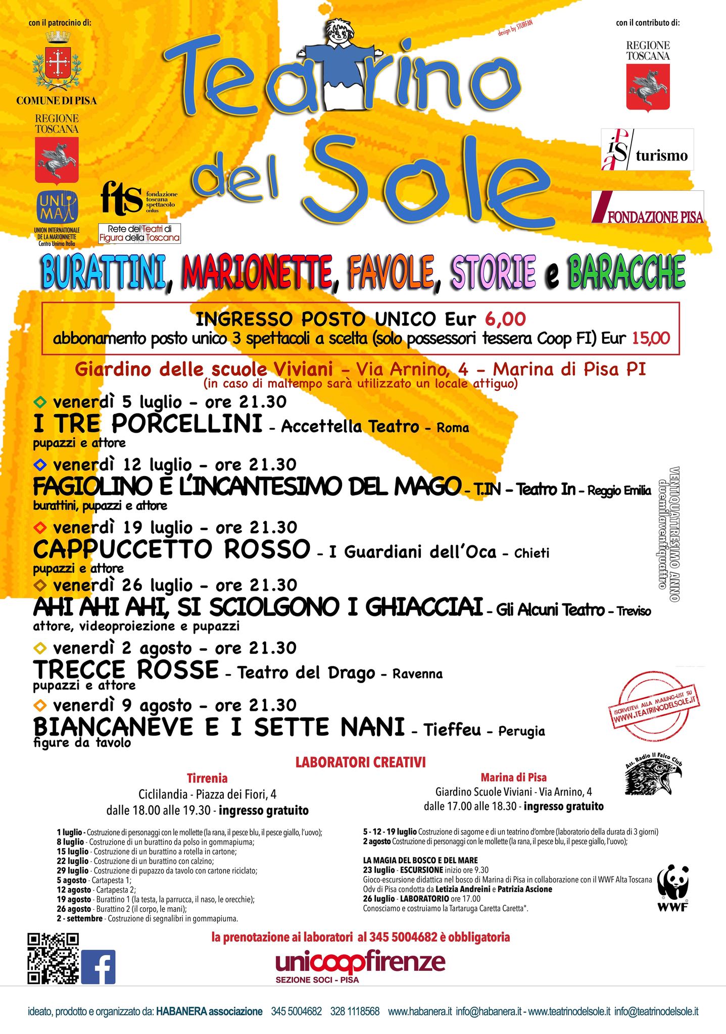 Teatrino del Sole 2024 | Comune di Pisa - Turismo